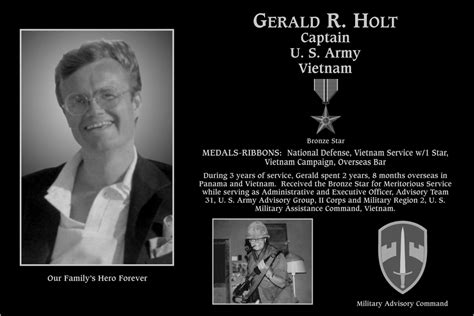 Captain Gerald R Holt Mt Soledad Virtual Plaque