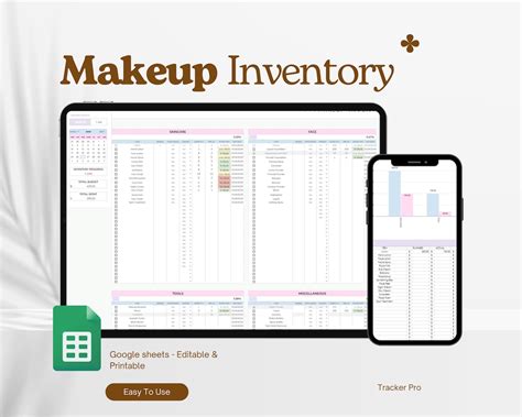 Makeup Planner Makeup Inventory Management Makeup Artist Makeup