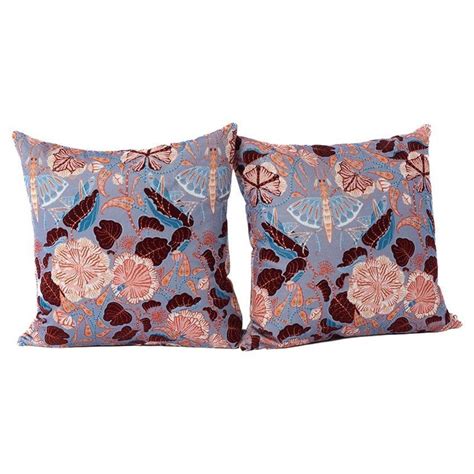 Velvet Grasshopper Pillows For Sale At 1stdibs