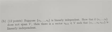Solved Let V Be A Vector Space A Points Suppose Chegg