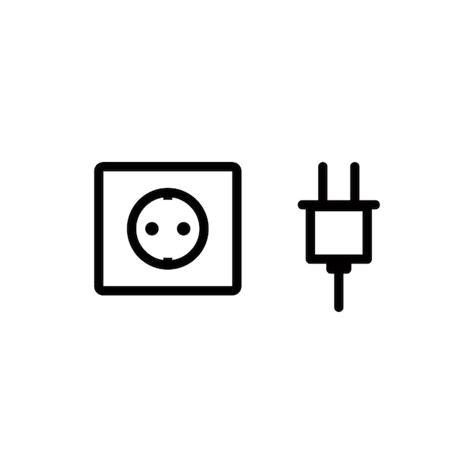 Premium Vector Plug And Socket Icon Vector Logo Design Template
