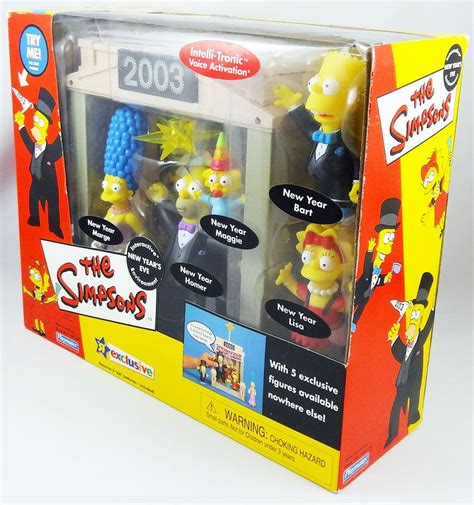 The Simpsons Playmates New Years Eve With Bart Homer Lisa Marge