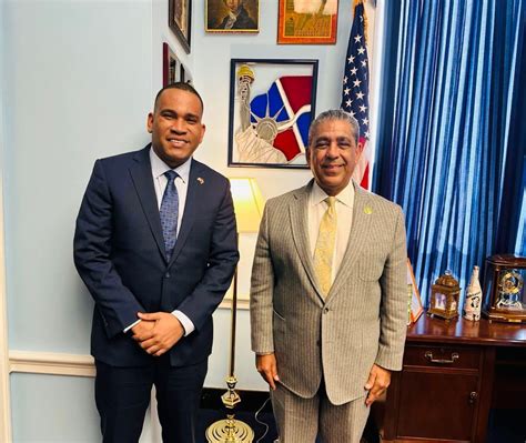 Congresista D Adriano Espaillat recibió a Leocenis García y ratificó