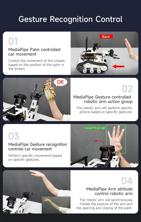 Ros Ai Vision Tank With 3dof Robotic Arm For Raspberry Pi Jetson Nano