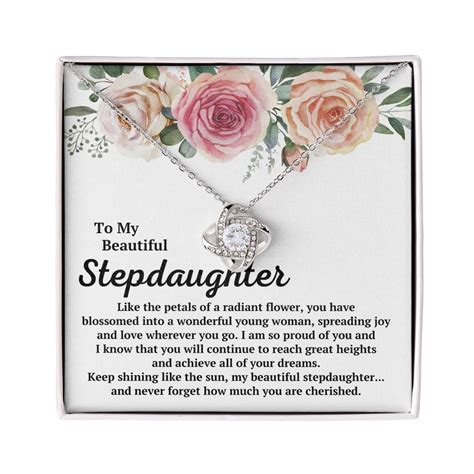 Stepdaughter Necklace T For Stepdaughter Stepdaughter Birthday