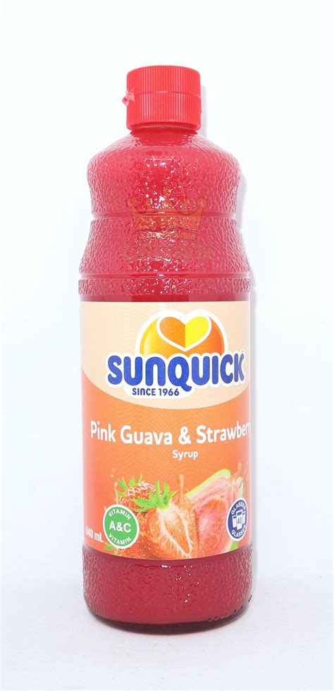 Sunquick Pink Guava And Strawberry Syrup 700ml Crown Supermarket