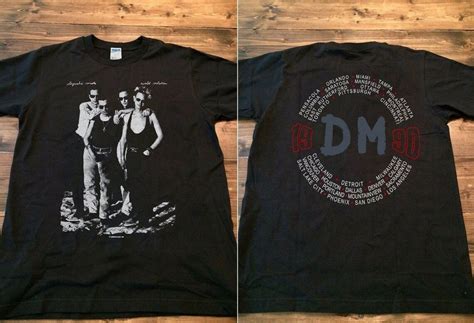 1990 Depeche Mode World Violation Tour Black Tee Vtg 90s Depeche Mode