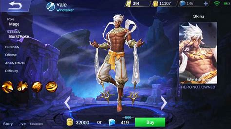 Komposisi Build Vale Mobile Legends Paling Solid