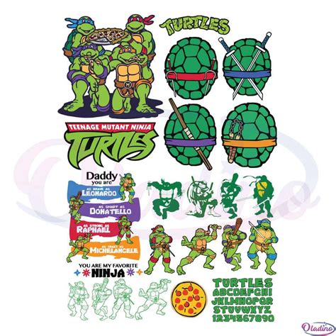 Ninja Turtles Teenage Mutant Ninja Bundle Svg File Ninja Svg Oladino