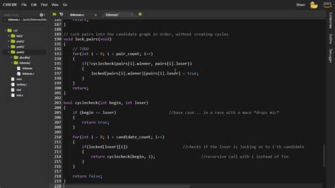 Tideman Lockpairs Skips Final Pair If It Creates Cycle Rcs50