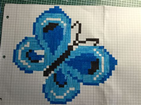 Pixel Art 121 Schmetterling Malen Und Zeichnen Ideen Fürs Zeichnen