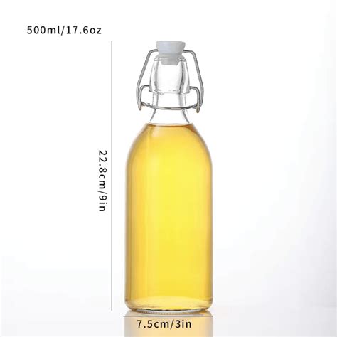 6pcs 1691 Oz Swing Top Glass Bottles Home Brew Glass Bottles With