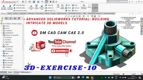 Advanced Solidworks Tutorial Building Intricate 3d Models Youtube
