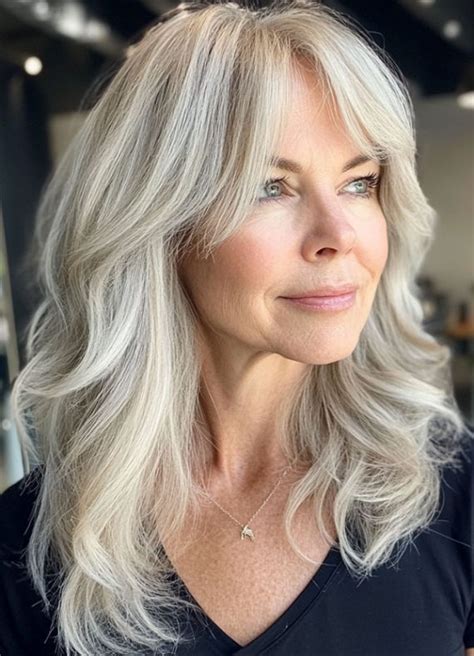 28 Timeless Long Layered Haircuts And Hairstyles For Women Over 50
