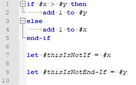 Text Editor Explicitly Say Which Conditions To Fold Notepad Stack