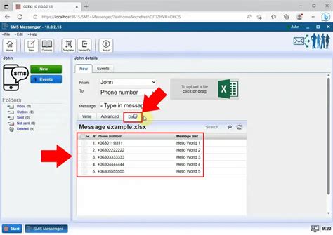 Send Sms From Excel With Ozeki Sms Messenger