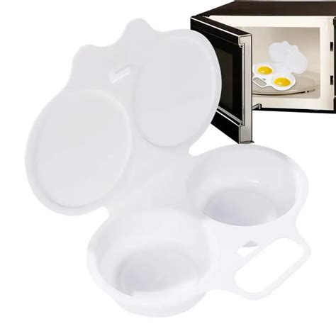 온센타마고 전자 레인지 계란 조리기 밀렵된 스티머 둥근 Diy 보일러 국수 2 개 용량 사용하기 쉽고 깨끗함 티몬