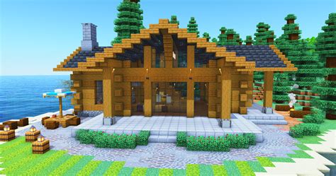 Minecraft Wood Cabin Designs Minecraft How To Build A Wooden Modern