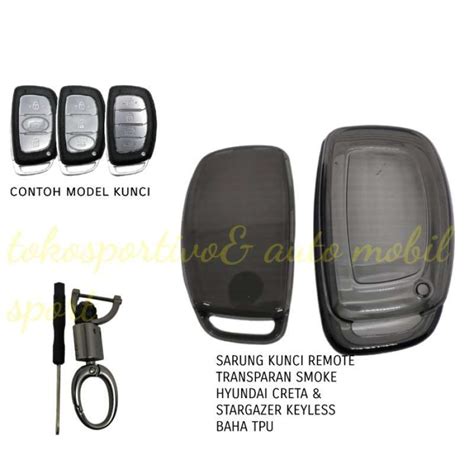 Promo Sarung Cover Kunci Remote Transparan Hyundai Creta Stargazer