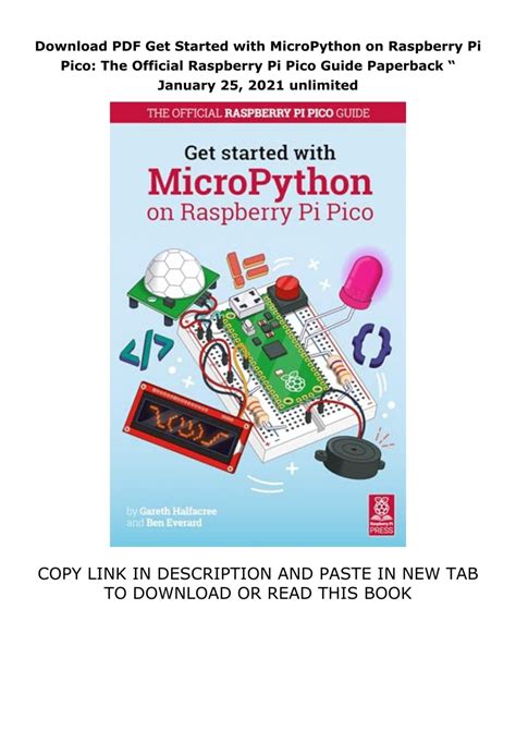 Download Pdf Get Started With Micropython On Raspberry Pi Pico The