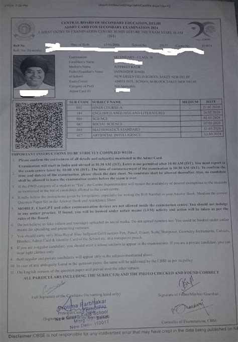 Cbse 10th Admit Card 2025 How To Download Cbse 10th Hall Ticket Cbse