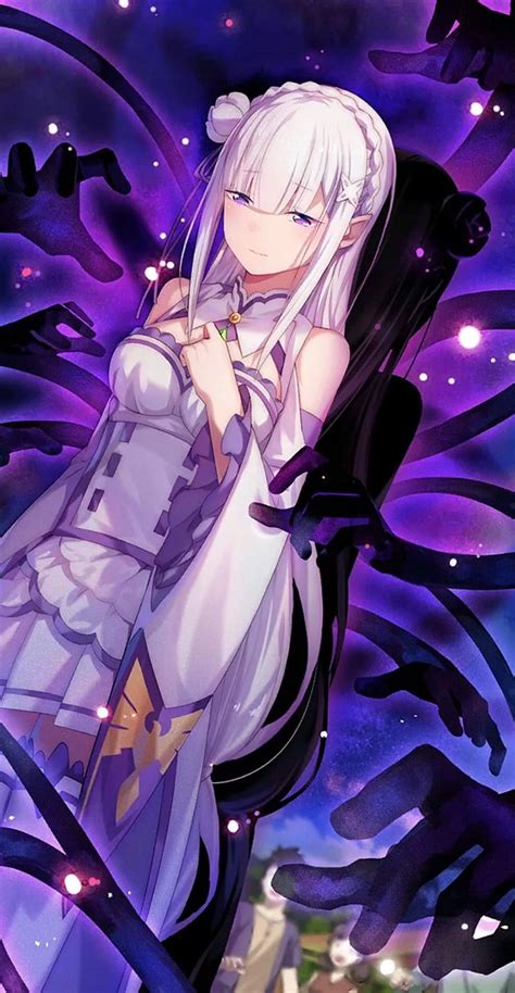 Emilia Rezero Phone Wallpapers Wallpaper Cave