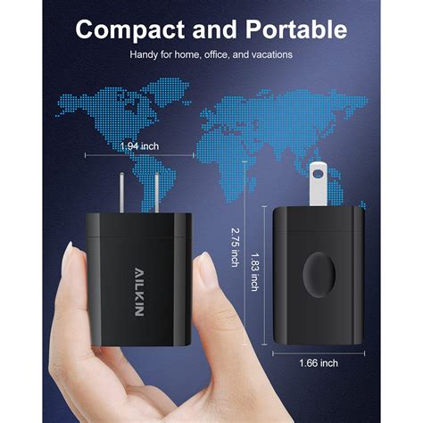 Buy Ailkin Usb C Wall Charger Block W Pd C Type Wall Chargers For Iphone Charger Fast Charging