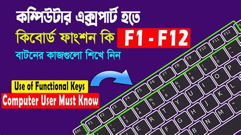 Best Use Of Function Keys F1 To F12 On The Keyboard Computer And Laptop