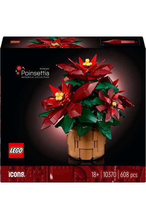 Lego Ponssetya 10370 Poinsettia Patterned Creation Set For Adults 608