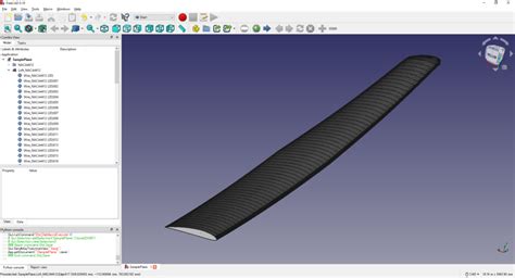 【freecad】3次元翼を作成するpythonスクリプト Mtkbirdmans Blog