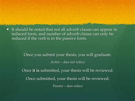 Sentences With Reduced Clauses Pptx