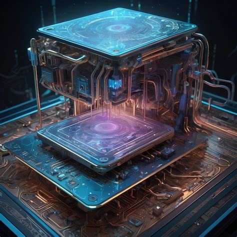 Quantum Core A Glimpse Into Tomorrow Premium Ai Generated Image