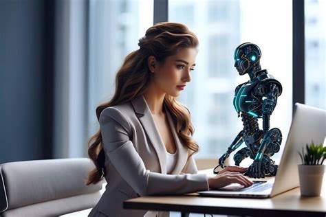 Premium Ai Image Smart Era Operated By Robot And Computer Ai Generative