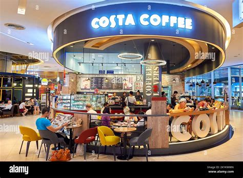 Bangkok Thailand June 21 2015 Costa Coffee Interior Costa Coffee