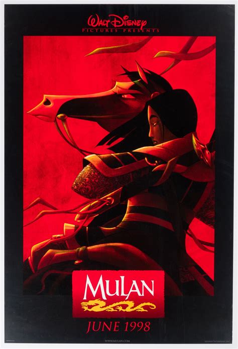 Mulan Promotional One Sheet Marketing Poster 1998 Id Dec23010