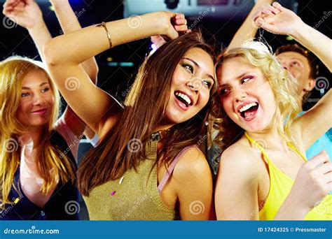 Dancing At Party Stock Image Image Of Group Gorgeous 17424325