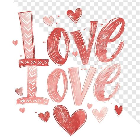 Premium Psd Elegant Love Typography Design