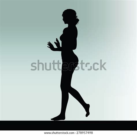 Vector Image Woman Silhouette Hand Gesture Stock Vector Royalty Free