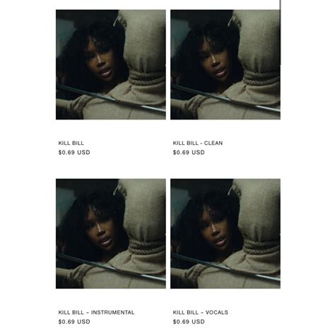 Sza Charts On Twitter Kill Bill Is Now Discounted For 069 On The