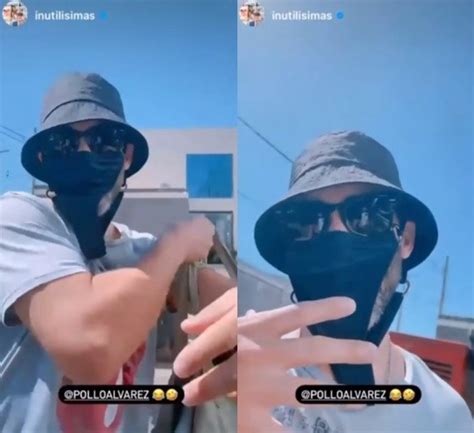 El Pollo Álvarez Se Olvidó El Barbijo Y Lo Reemplazó Con Una Insólita