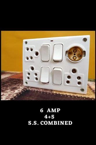 Modular Electrical Switch And Socket Combination 6a Latest Price
