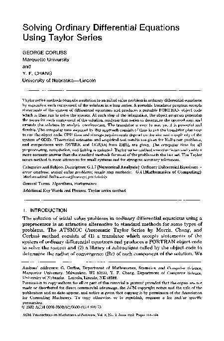 Pdf Solving Ordinary Differential Equations Using A New General