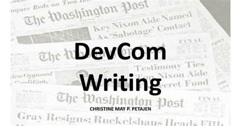 Devcom Writing By Feliciagriegoalbuquerque Issuu