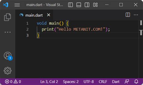 Dart Введение в язык Первая программа