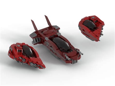 So I Designed A Heart Shaped Spaceship That Can Be Split Apart Or Combined With Addon Ship To