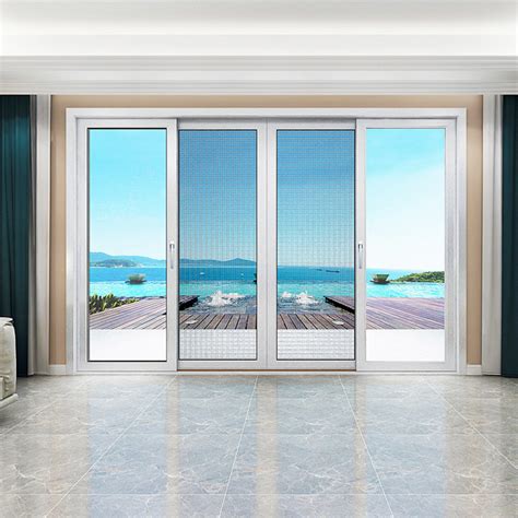 Certification Thermal Break Sliding Patio Doors Exterior Aluminum