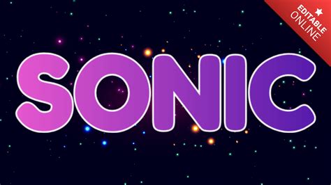 Sonic Ungu Text Effect Generator