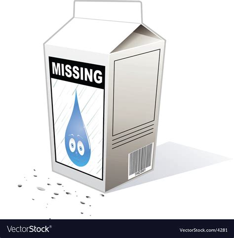 Milk Carton Missing Person Template