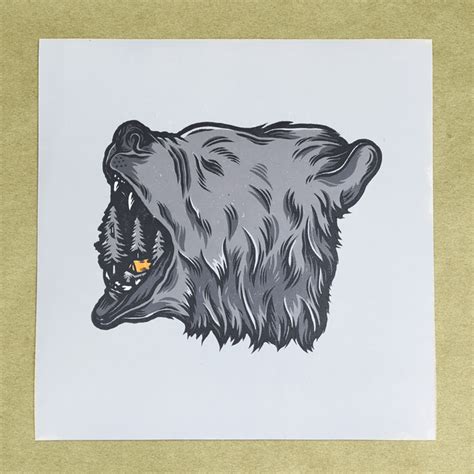 My Newest Reduction Linocut Print 6 Colors In Two Different Color Ways Printed From A Single