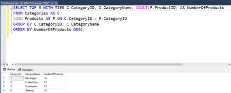 دستور Select Top در Sql Server نیک آموز